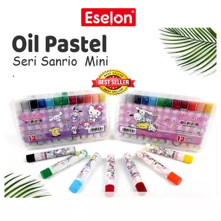 Jual [ 1 SET ] Crayon Krayon Oil Pastel MINI Eselon 12 Warna (Ukuran ...