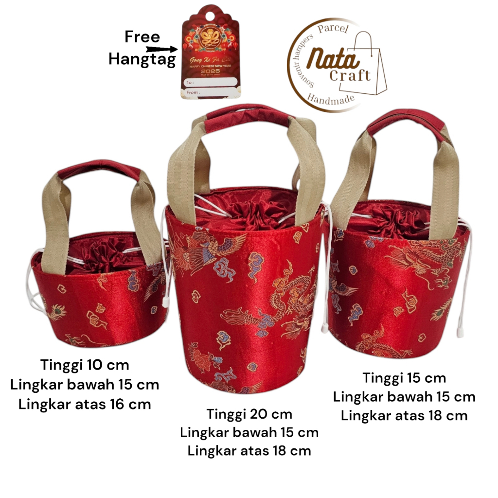 Jual Nata craft-Tas Parcel Imlek Tas Hampers Cheongsam Tas Souvenir CNY ...