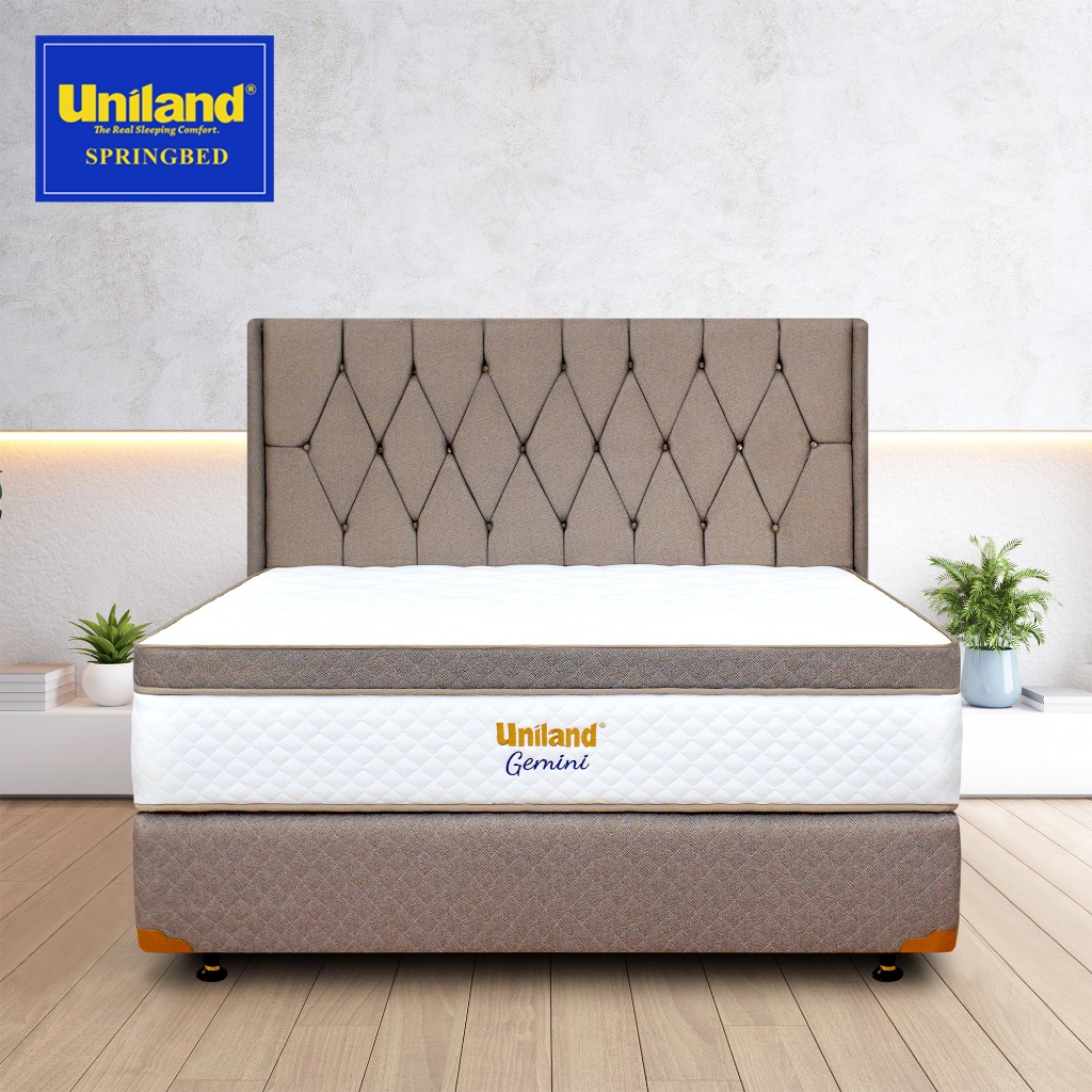 Jual Uniland Springbed Gemini Plushtop - Kasur Spring Bed Fullset ...