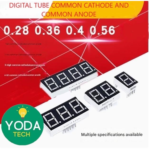 Jual Digital Tube 1/2/3/4 Digits Common Cathode (8588) | Shopee Indonesia