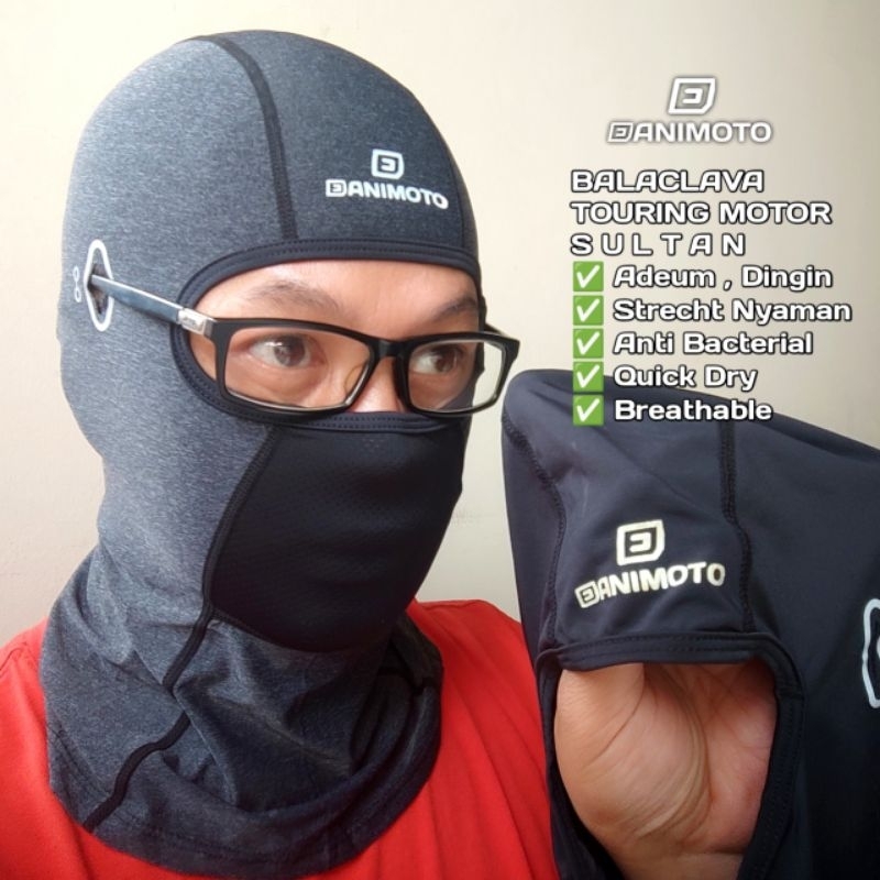 Jual Masker Ninja Touring Motor Balaclava FullFace Sultan Bahan Berpori ...