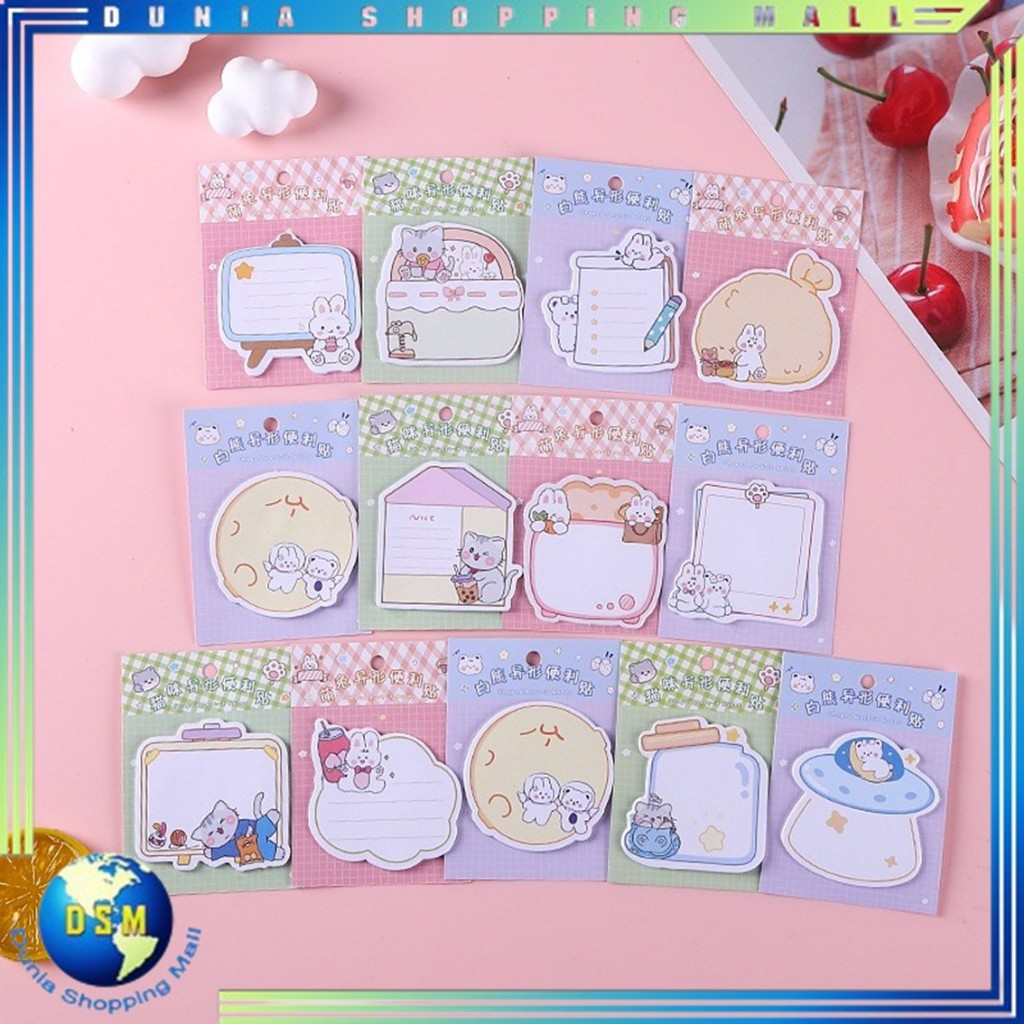 Jual DSM Sticky Note Karakter Kartun Lucu Isi 20 Lembar Tempelan Kertas ...