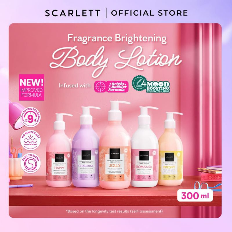 Jual Lotion Scarlett Hand & Body Scarlet Ori Termurah! (300ml) | Shopee ...