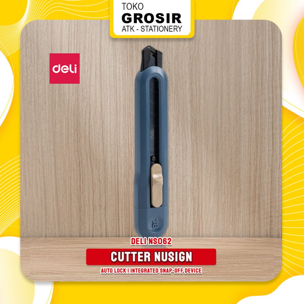 Jual Cutter Besar Deli Nusign NS062 Blue / Pemotong Tugas Berat dengan ...