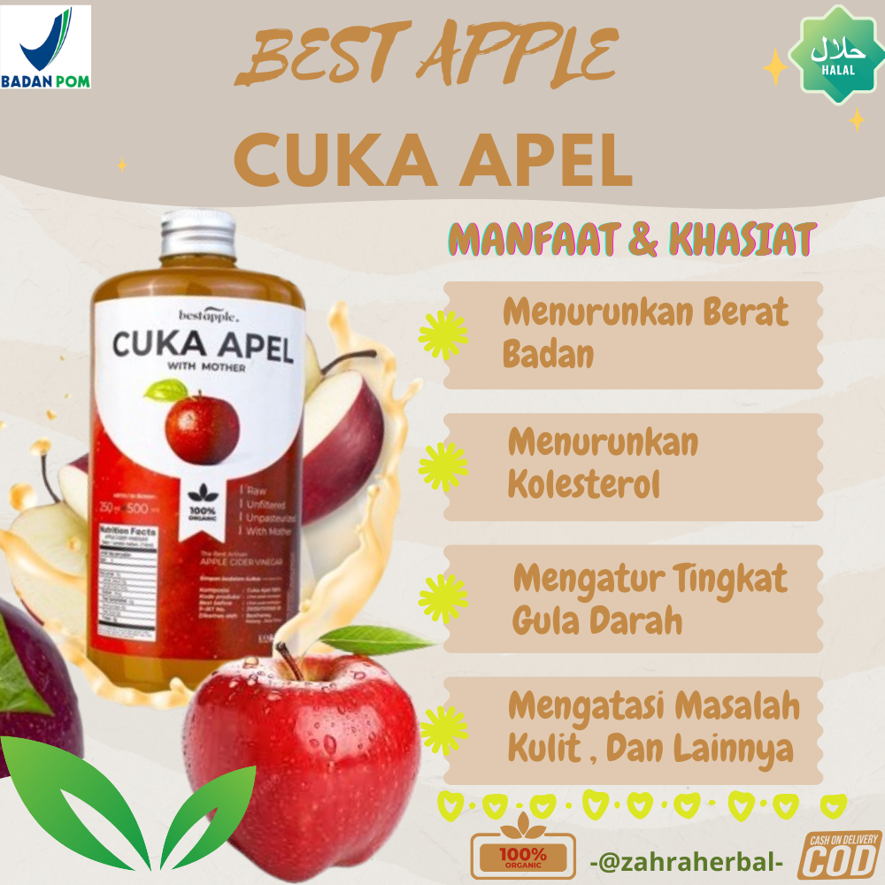 Jual Cuka Apel Original - Untuk Mengatasi Masalah Kulit, Infeksi Jamur ...