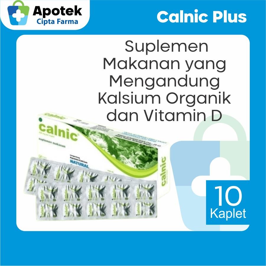 Jual Calnic Plus Ca Vitamin D3 Vit D3 Obat Kalsium Calsium Vitamin ...