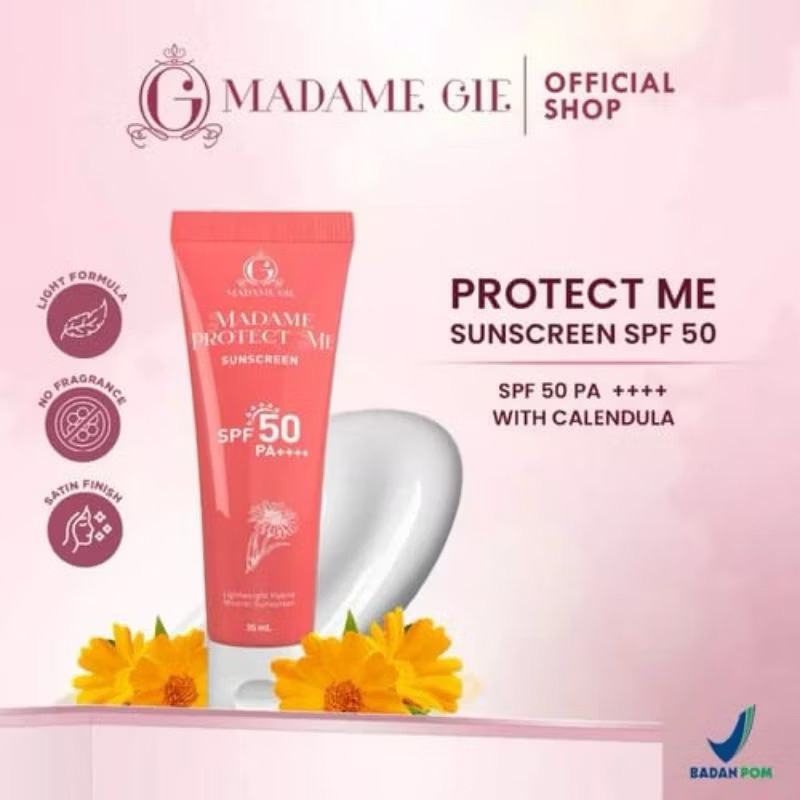Jual SUNSCREEN SPF 50 PA +++ Madame Gie Protect Me | Shopee Indonesia