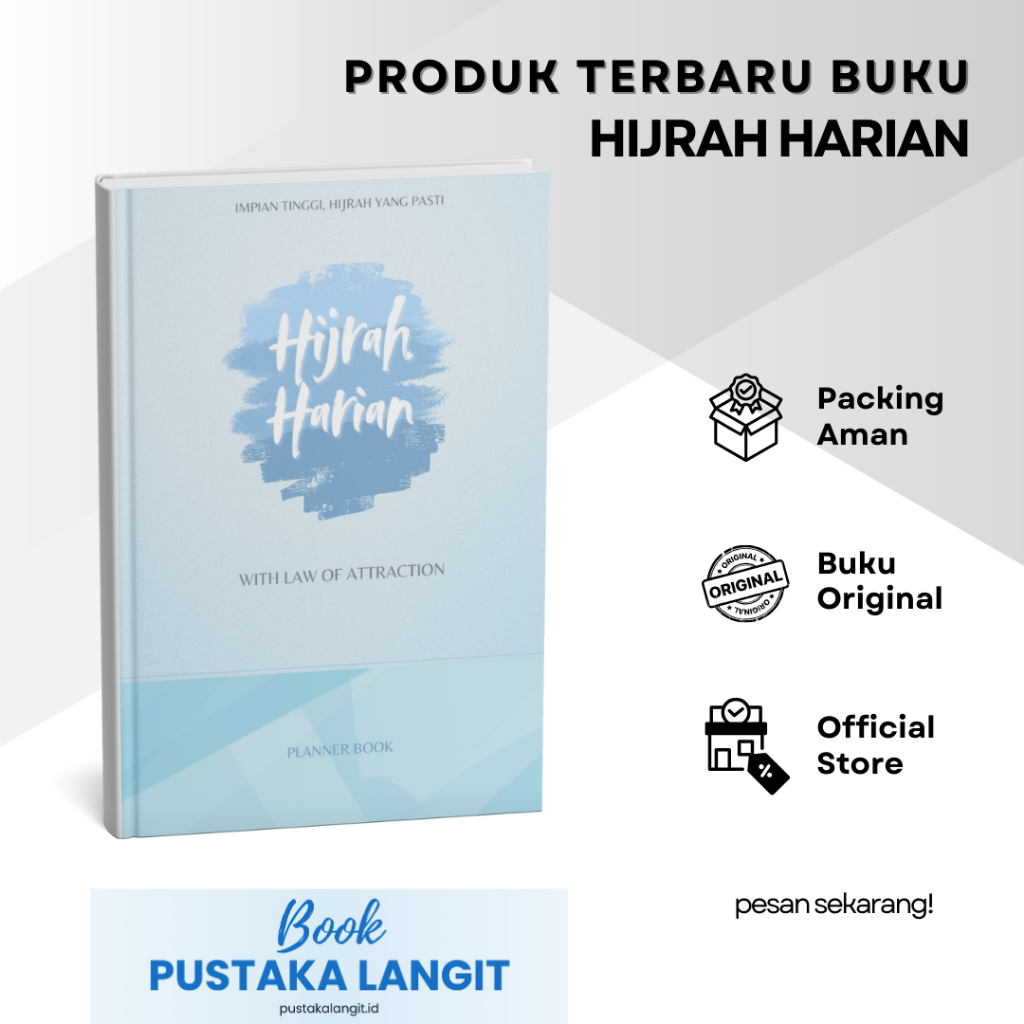 Jual Buku Planner journal book planner 2025 Hijrah Harian Pustaka ...
