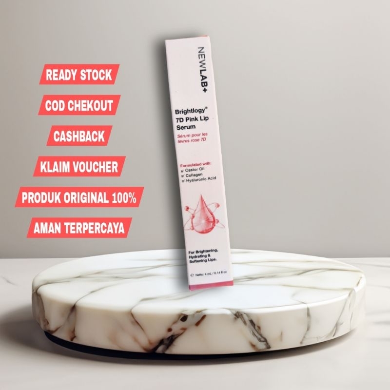 Jual NEWLAB Brightlogy 7D Pink Lip Serum 4ml-memberikan warna pink ...