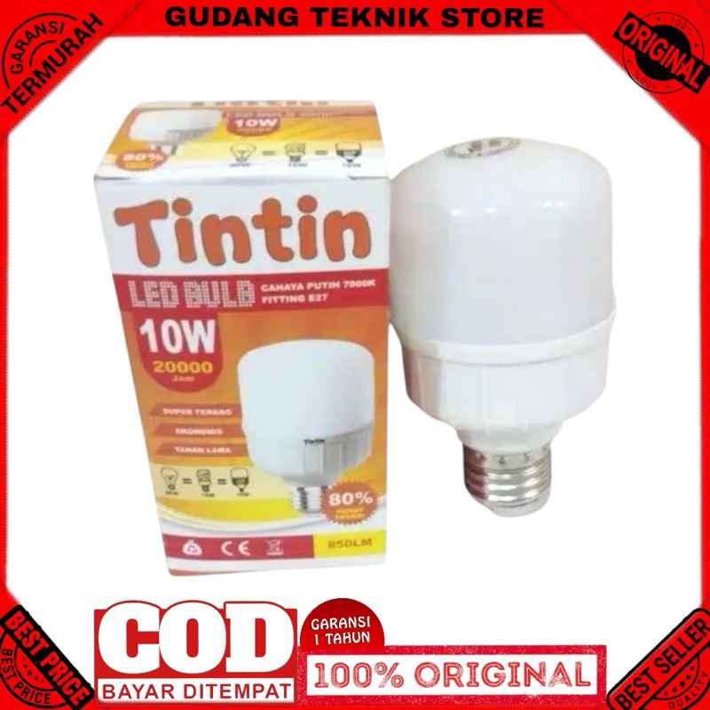 Jual Tintin lampu Led capsule 10 watt SNI super ekonomis | Shopee Indonesia