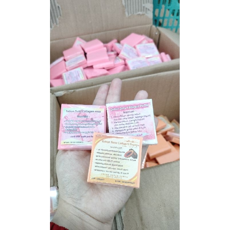 Jual SABUN SUSU COLLAGEN VIRAL/SABUN COLLAGEN PINK/SABUN COLAGEN PUTIH ...