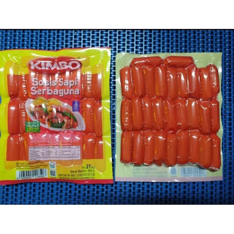 Jual Kimbo Sosis Sapi Serbaguna Cocktail 450g isi 27 Pcs | Shopee Indonesia