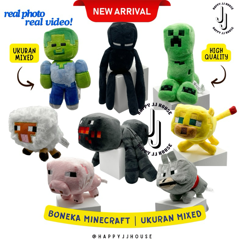 Jual [HAPPYJJ]BONEKA MINECRAFT VIRAL TERMURAH | Shopee Indonesia