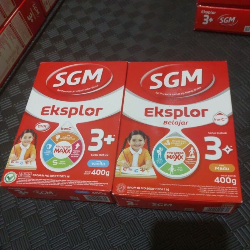 Jual SGM 3+ eksplor 400G Madu dan Vanilla exp 2026 | Shopee Indonesia