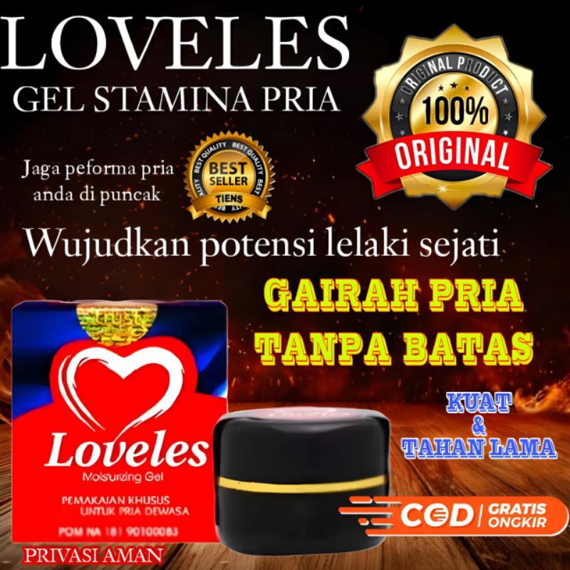 Jual LOVELES ANTISEPTIK MOISTURIZER GEL ORIGINAL 100% MAKSIMALKAN UKURAN DAN DURASI GAIRAH PRIA ...