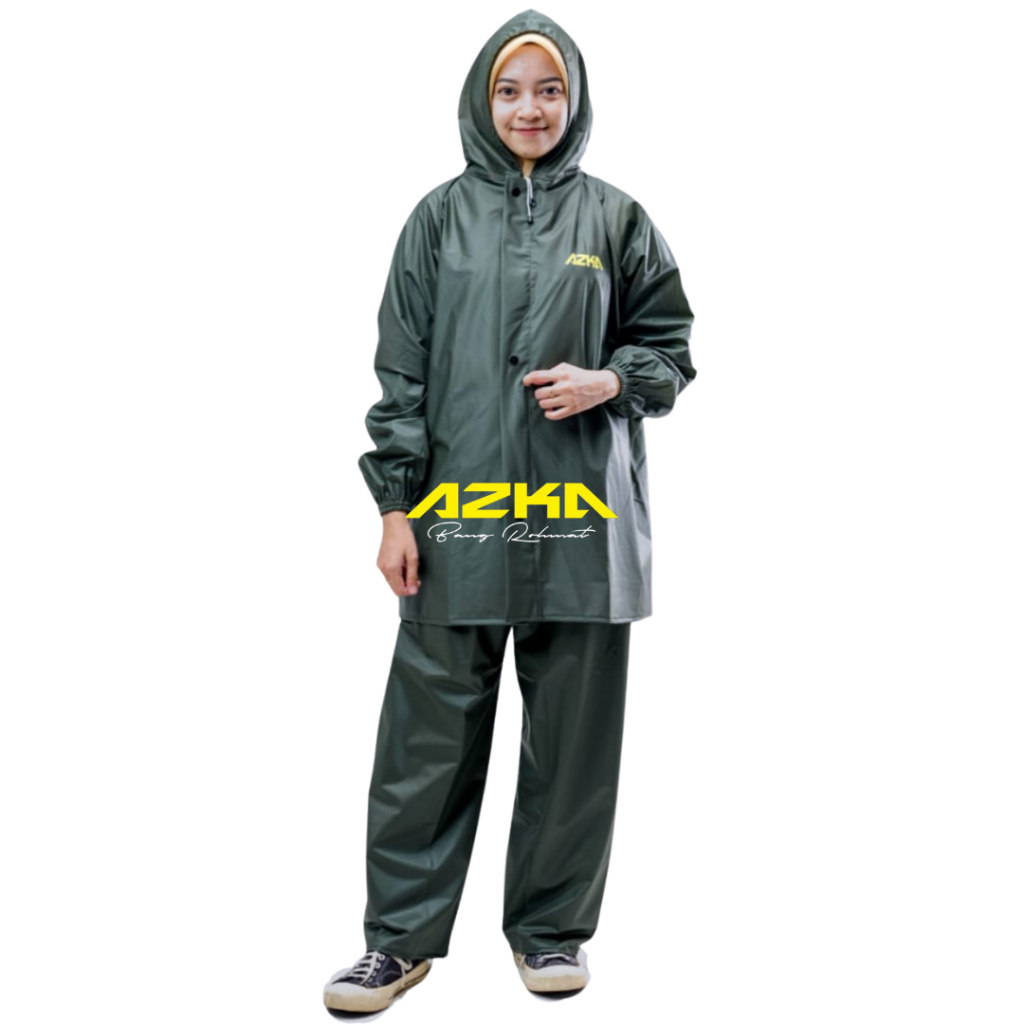 Jual JAS HUJAN, RAINCOAT Terbaik Pria Wanita BY AZKA Anti Rembes Bahan PVC Karet | Shopee Indonesia