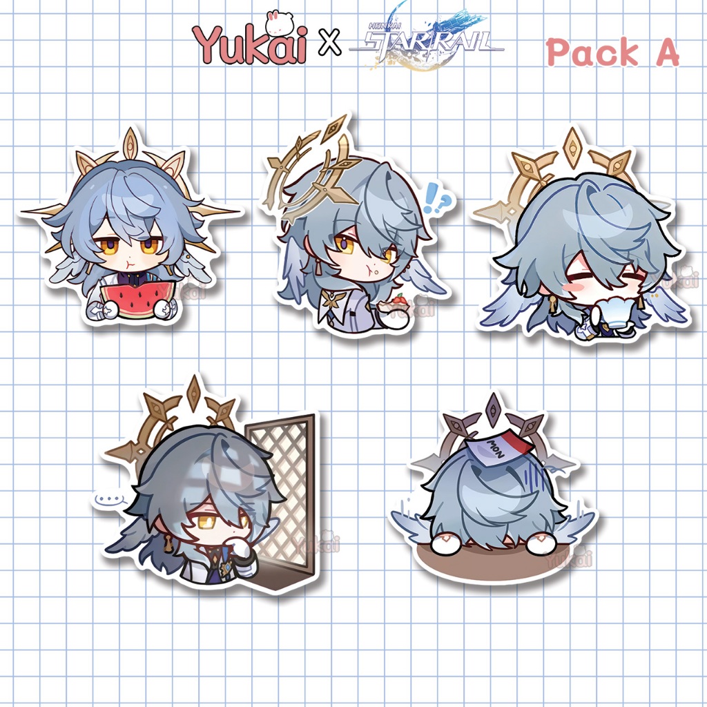 Jual Stiker Pack Sunday Honkai Star Rail (HSR) Premium, Sticker Anime ...