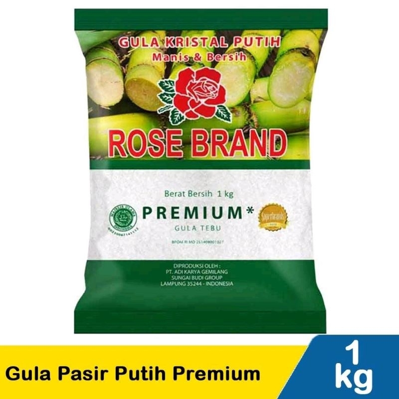 Jual Rose Brand Gula pasir premium 1 kg | Shopee Indonesia