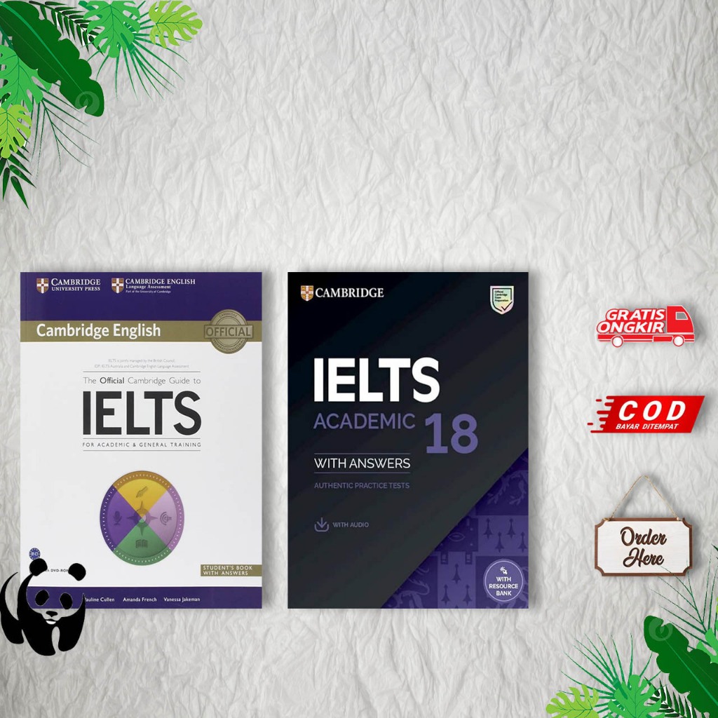 Jual Paket Bundling 2 Buku Cambridge IELTS 18 & Official Guide | Shopee ...