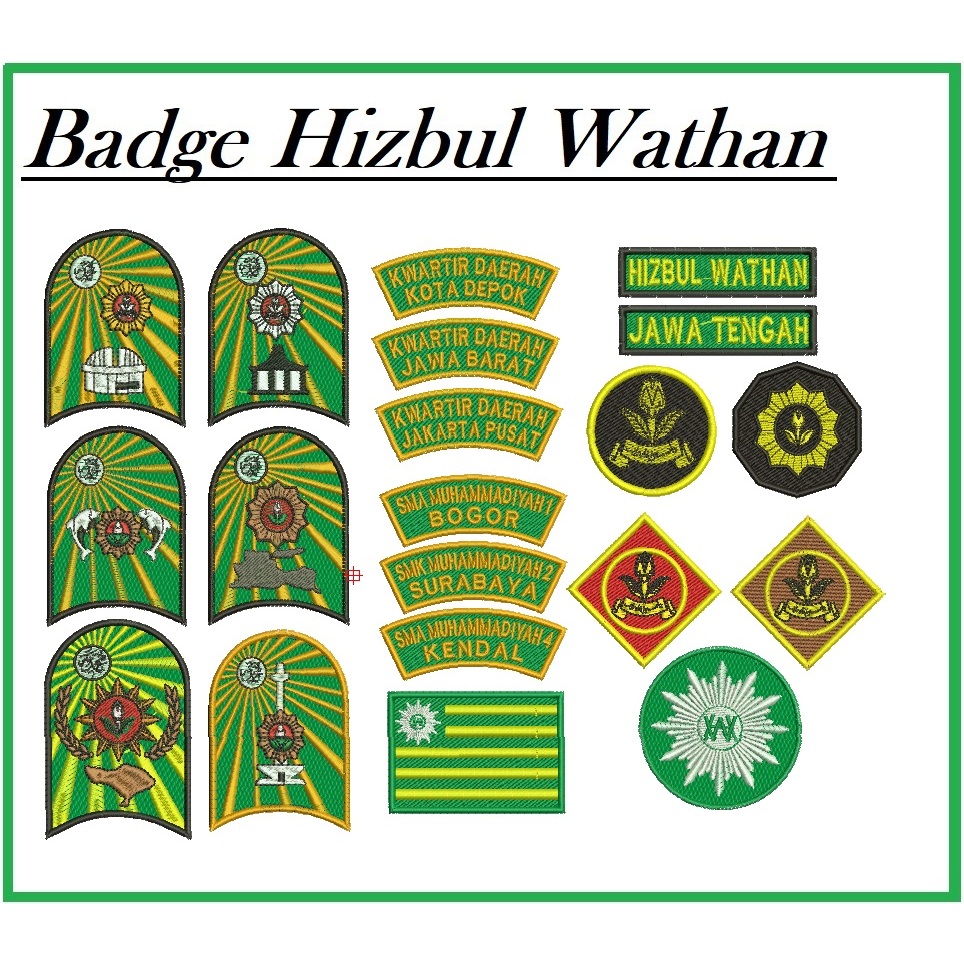 Jual Badge HW Hizbul Wathan, Kwarda & Lokasi Sekolah (bordir) | Shopee ...