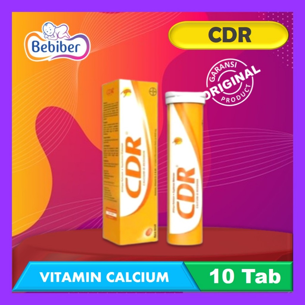 Jual CDR Effervescent Calcium Isi 10 Tablet - Suplemen Kalsium ...