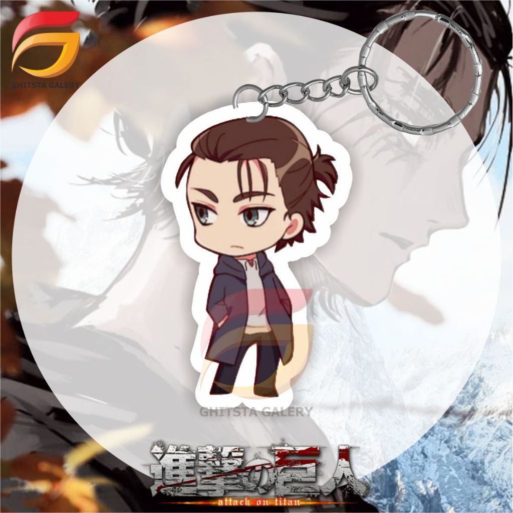 Jual Gantungan Kunci Eren Yeager Shingeki No Kyojin - Gantungan Kunci ...
