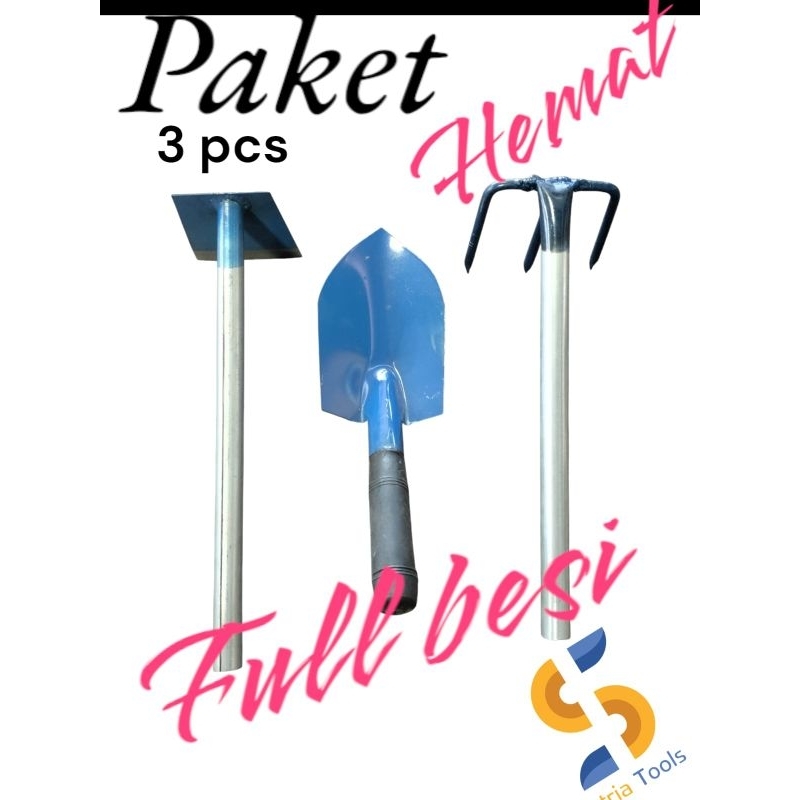 Jual paket hemat, 3 pcs garuk pipa, wangkil pipa dan scop taman besi ...