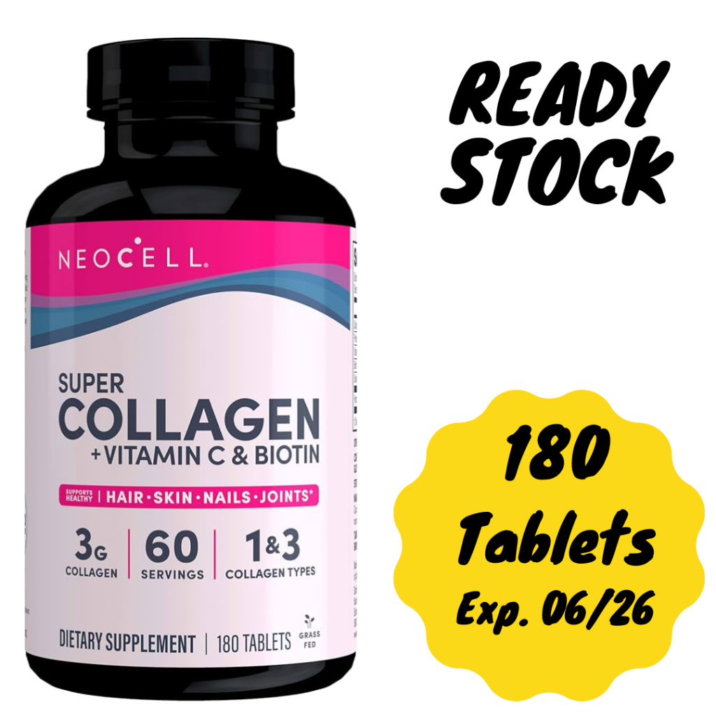 Jual Kolagen Neocell Super Collagen +C Type 1 & 3 360 tablets & 250 ...