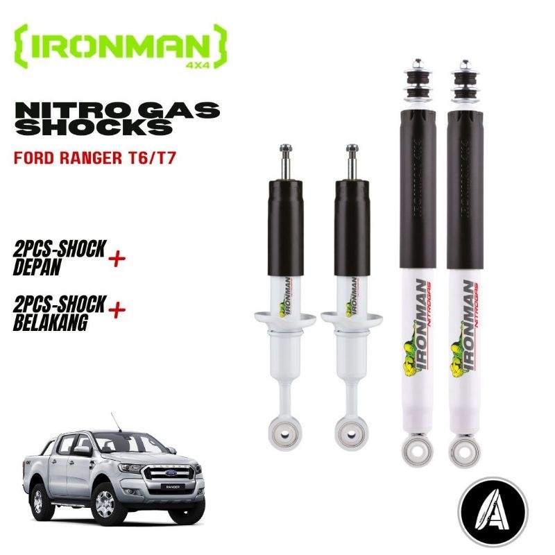 Jual Ironman 4x4 F&R Shock Nitro Gas Ford Ranger T6/T7 | Shopee Indonesia