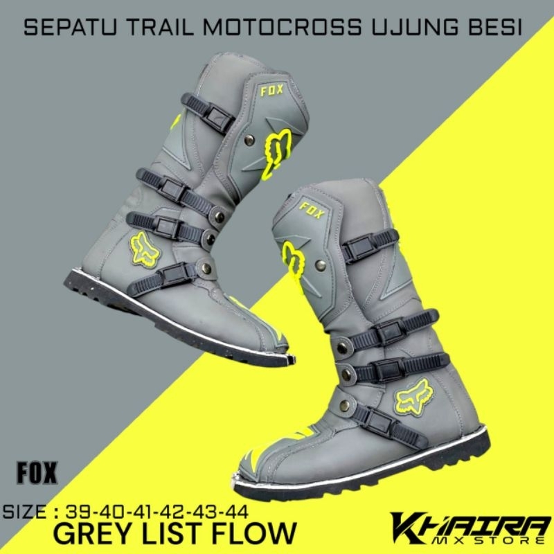 Jual Sepatu motocross Sepatu trail ARC adventure Grey | Shopee Indonesia