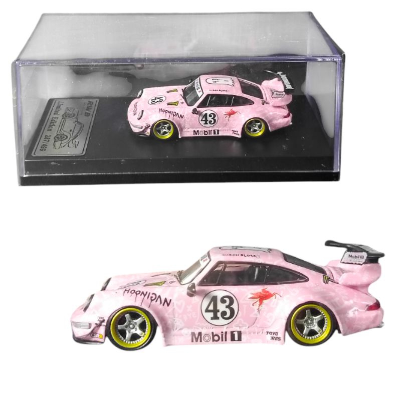 Jual King Model 1/64 Porsche RWB 964 Hoonigan Ken Block Pink Limited ...