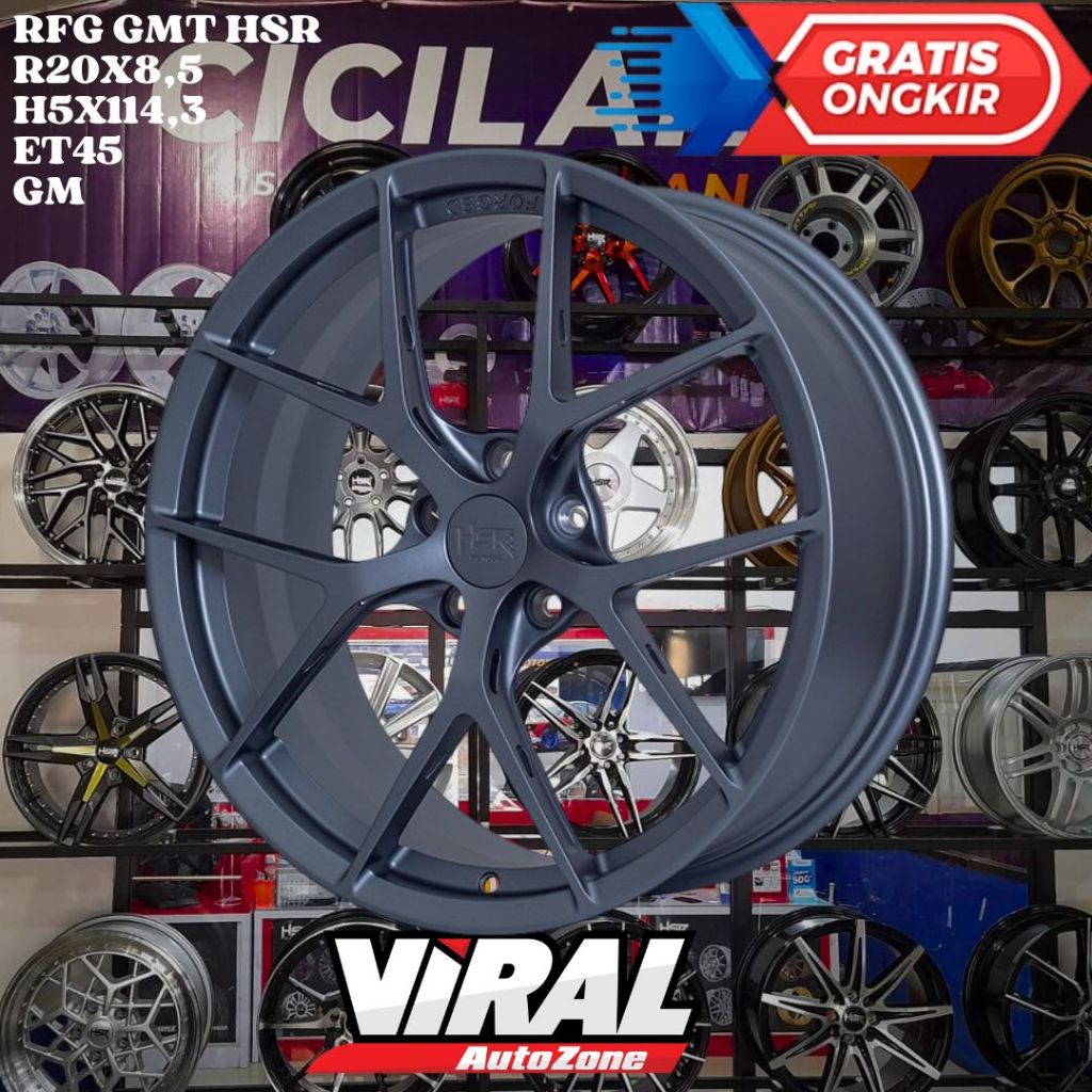 Jual Velg Mobil Ring 20 HSR RFG GMT R20 LEBAR 8,5 LOBANG 5 PCD 114,3 ET45 GM | Shopee Indonesia