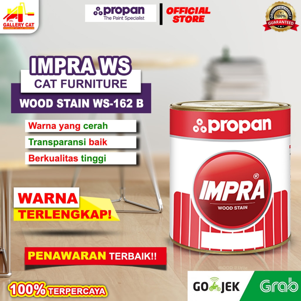 Jual TERMURAH! Cat kayu propan impra wood stain WS - 162 1KG | Shopee ...