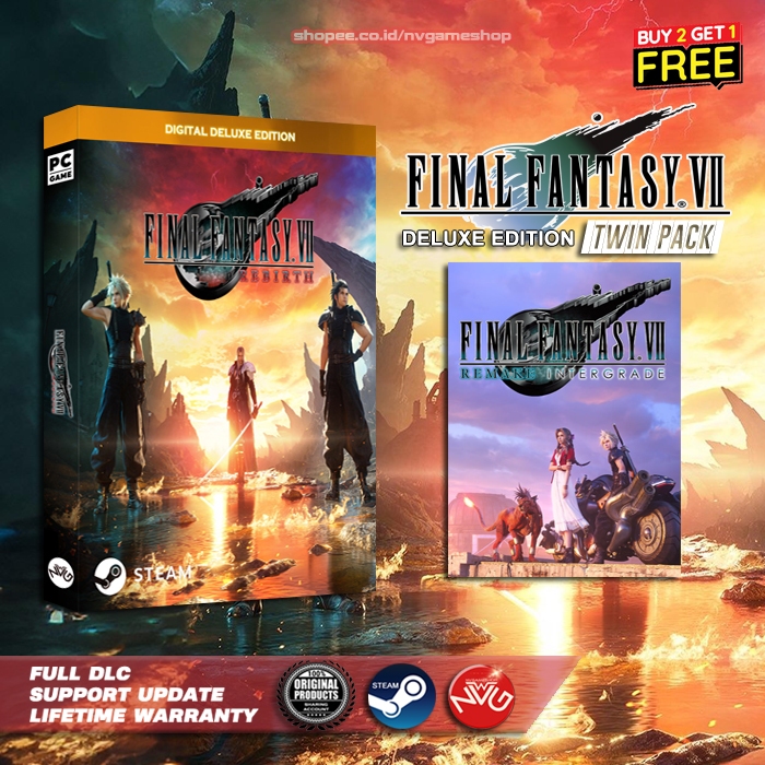 Jual Final Fantasy 7 VII Rebirth and Remake Intergrade Deluxe Twin Pack ...