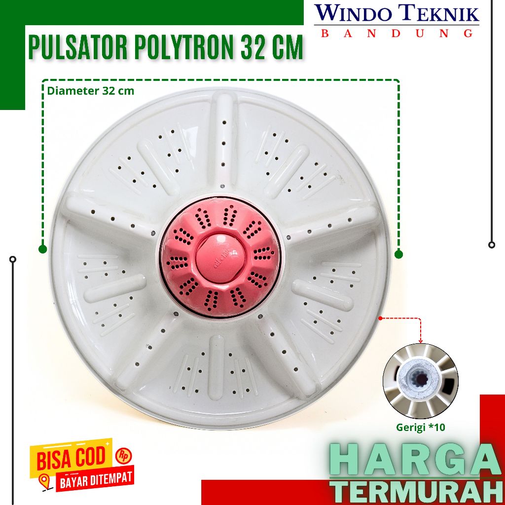 Jual PULSATOR POLYTRON 32CM MESIN CUCI | PULSALATOR MESINCUCI PULSATOR ...