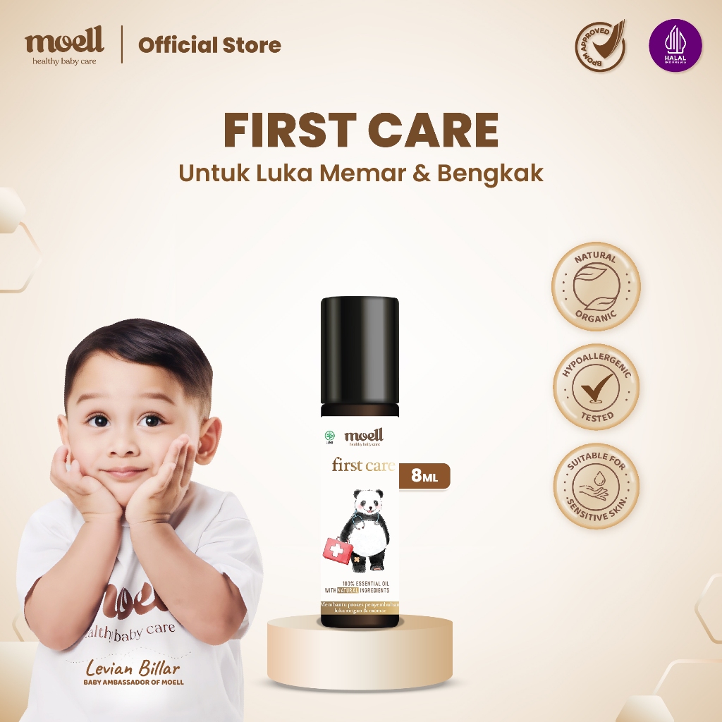 Jual Moell First Care Natural Essential Oil 8ml - Untuk Luka Memar ...