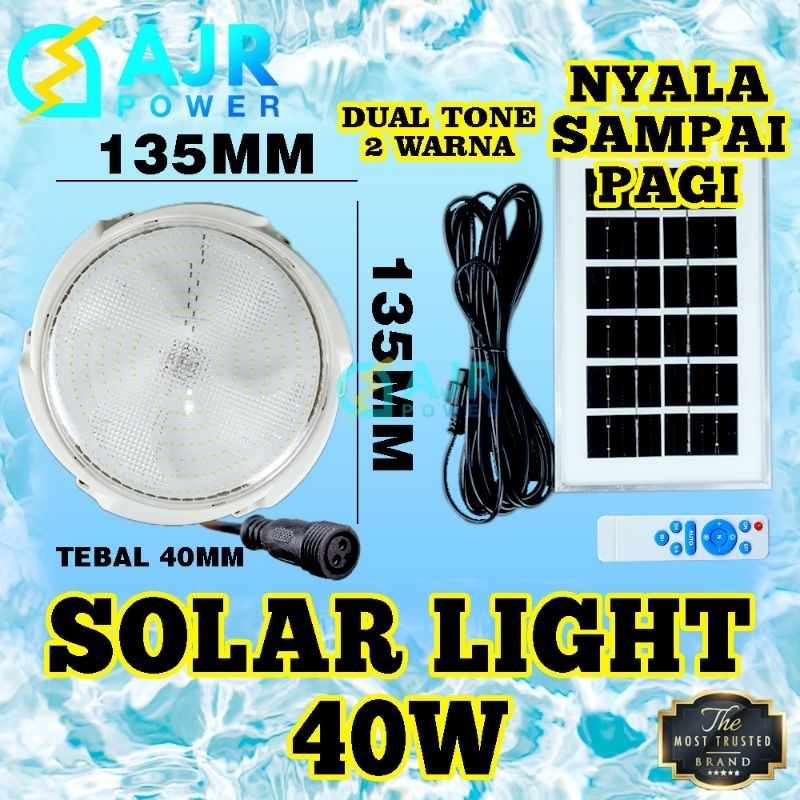Jual Lampu LED Solar Cell Panel Plafon INDOOR Dual Tone PUTIH KUNING ...