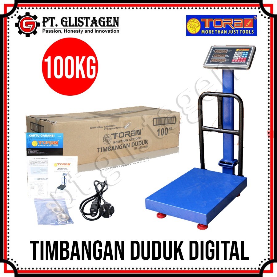 Jual Tora Timbangan Duduk Digital 100 KG Timbangan Barang Ekspedisi 100kg Digital Platform Scale ...