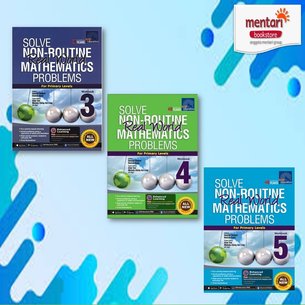 Jual Solve NonRoutine Real World Math Problem Workbook |Buku Latihan Matematika SD International ...