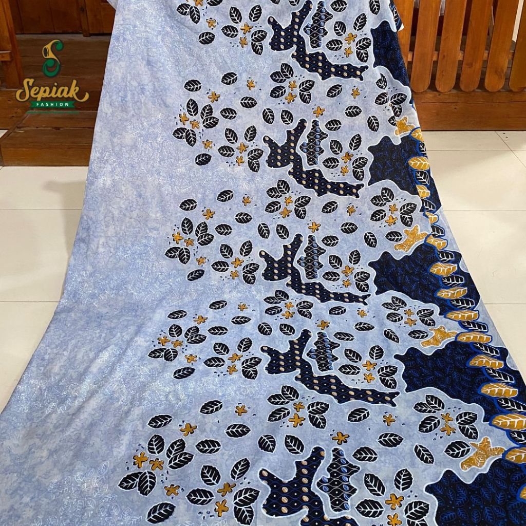 Jual SEPIAK BELITONG KAIN BATIK PREMIUM CETAK MOTIF DAUN SIMPOR SERIES ...