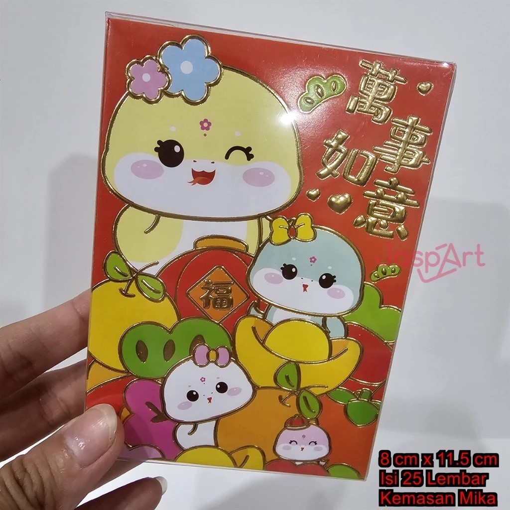 Jual ANGPAO IMLEK ULAR 2025 ISI 25 LEMBAR FUNG PAU HONGBAO FUK KEMASAN ...