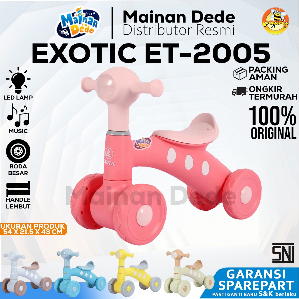 Jual Sepeda dorong anak balance bike mainan playground dorong Exotic ET ...