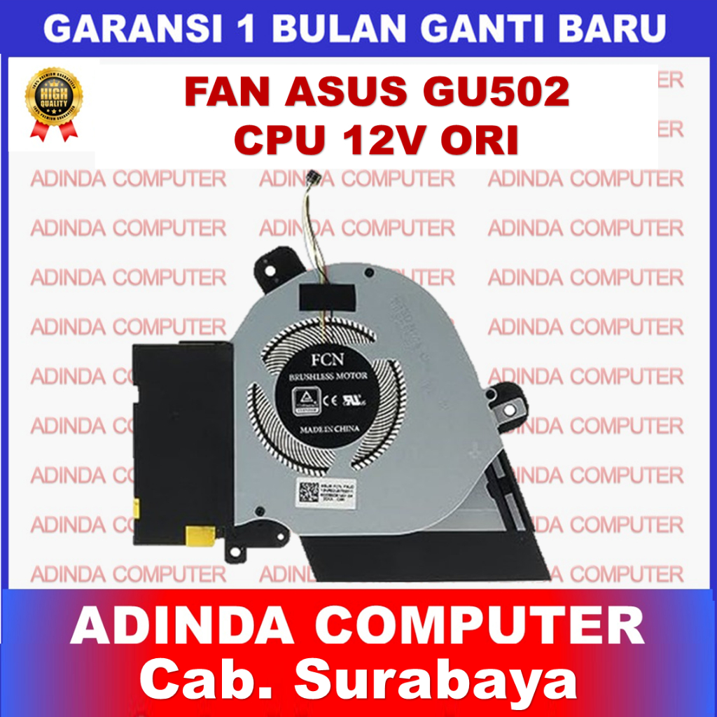 Jual Fan Asus ROG Zephyrus GU502 GX502GW GU502DU GU502G GU502GU 12V CPU ORI | Shopee Indonesia