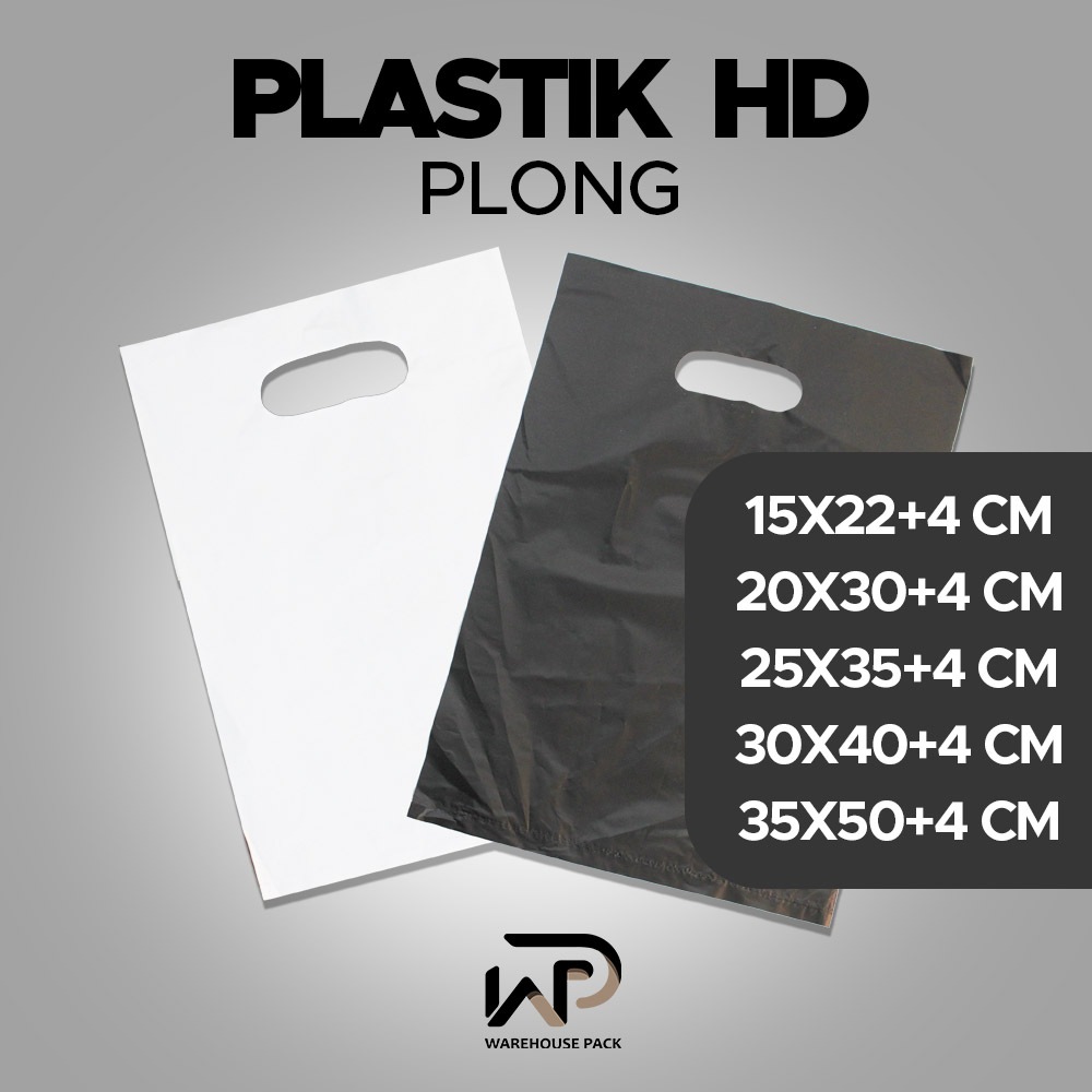 Jual ( 100 Pcs ) Plastik HD Plong Hitam & Putih Perpack | Plastik HD Plong Cetik Laundry ...