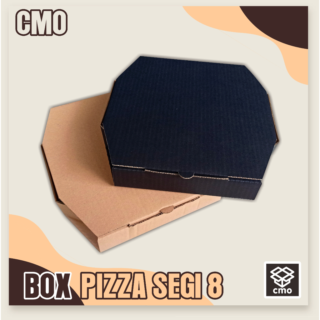 Jual Box Pizza segi 8 26x26x5 cm / KARDUS PIZZA / BOX PIZZA / KOTAK ...
