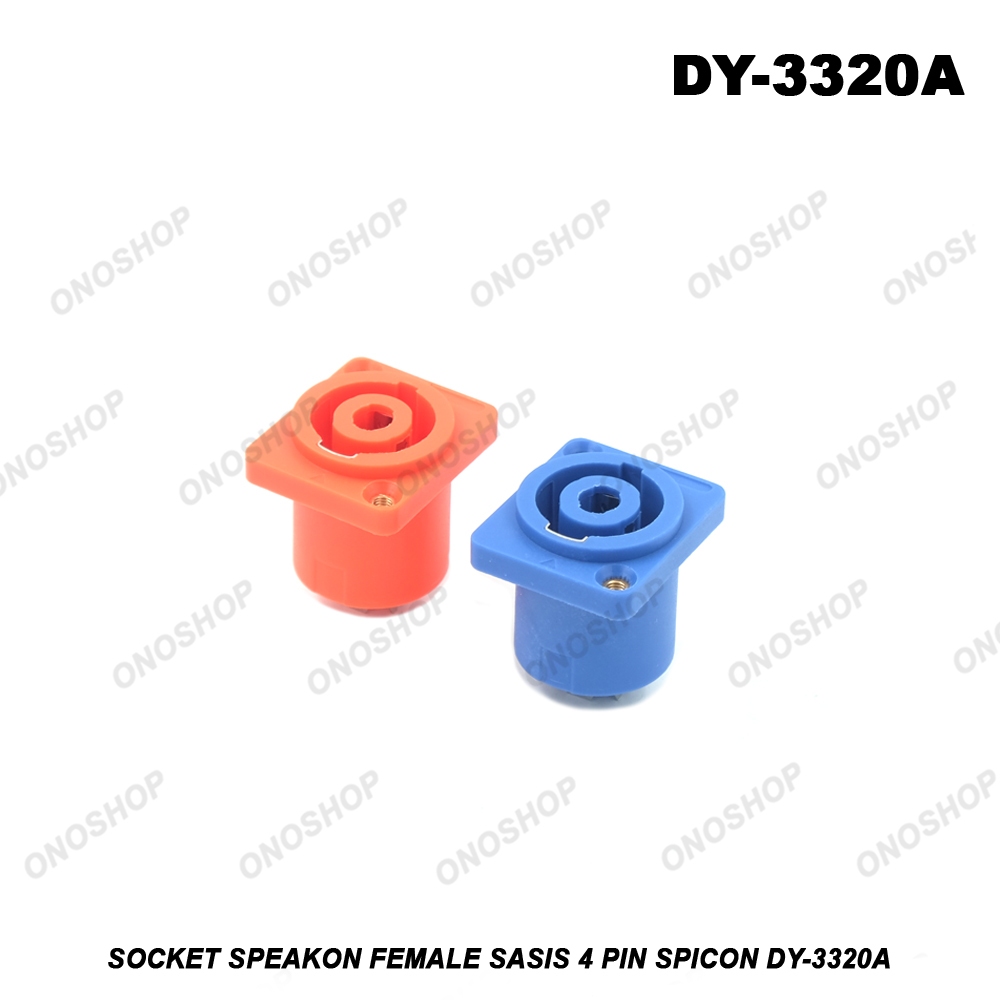 Jual Socket Speakon Female Sasis 4 Pin Socket Spicon DY-3320A | Shopee ...