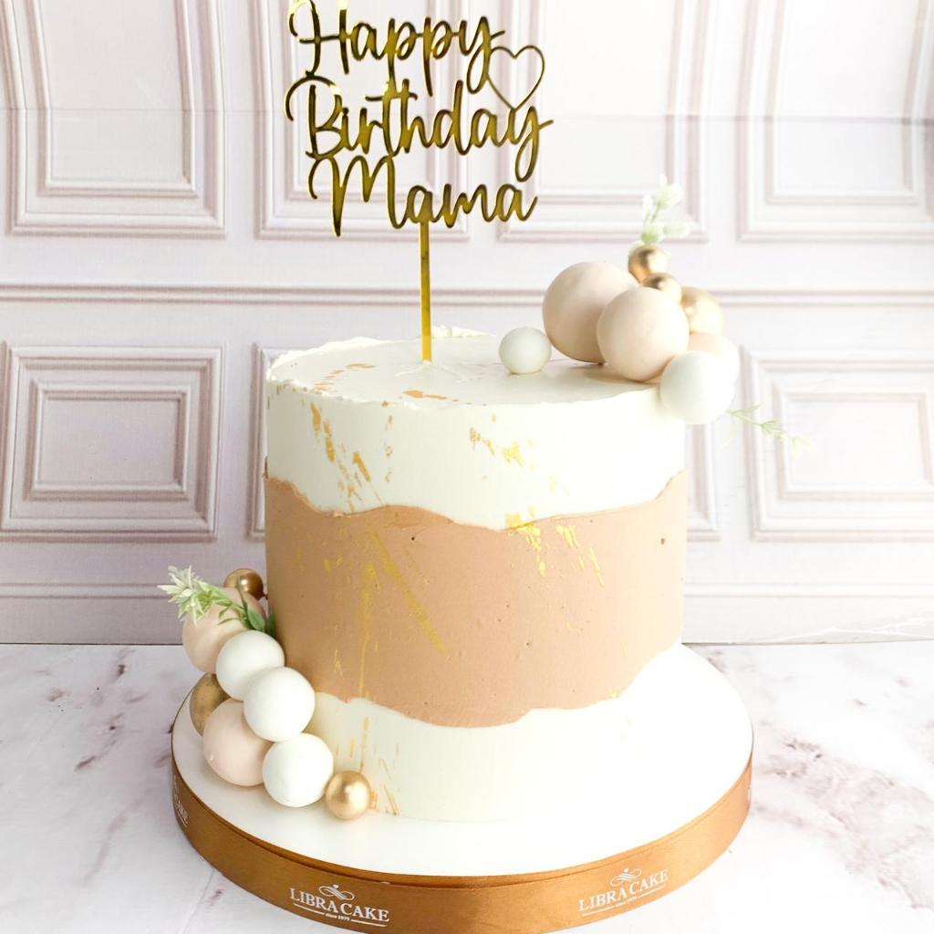 Jual Kue Ulang Tahun/birthday Cake/Kue Ultah Tema Pink/Kue Aesthetic ...