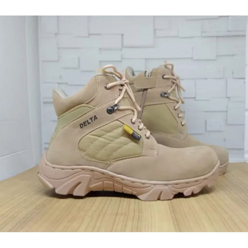 Jual sepatu safety boot delta tactical haiking adventure 6inci ujung ...