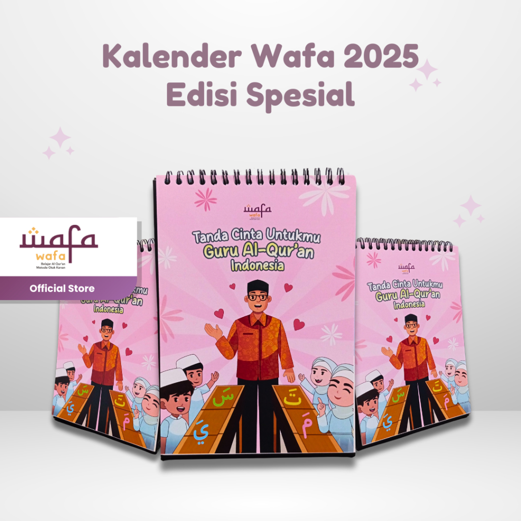 Jual Kalender Wafa 2025 - Souvenir & Merchandise Wafa - Wafa Belajar Al ...