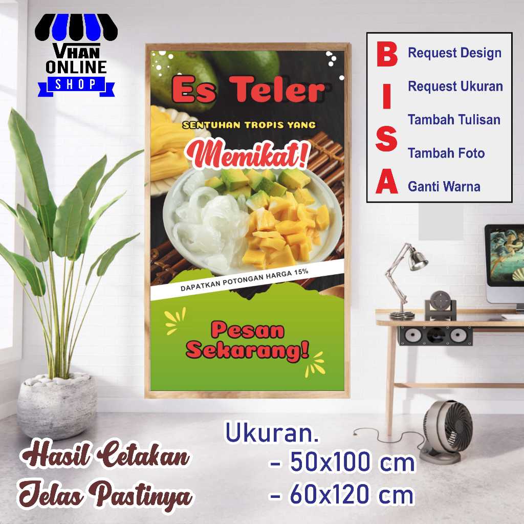 Jual Cetak Spanduk Banner Minuman Es Teler Segar Bahan Tebal | Shopee ...